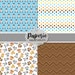 Baby Zoo Animals Digital Paper 8.5x11 Digital Scrapbooking Paper 50 ...