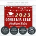 EDITABLE Graduation Yard Sign Class of 2023 Graduation Sign - Etsy