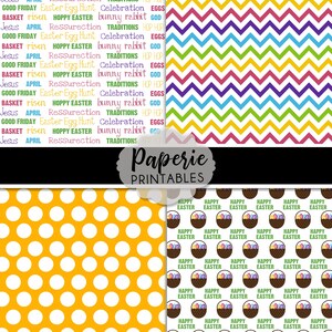 Easter Digital Paper - Easter Pattern 12x12 Digital Scrapbooking Paper ...