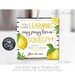 Lemon Teacher Appreciation Gift Tag: Editable Thank You (digital ...