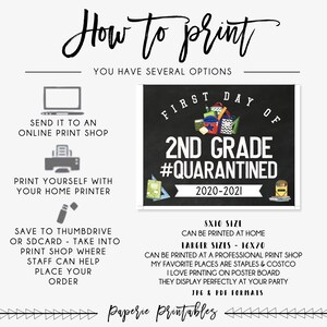 EDITABLE First Day of School Sign Quarantine First Day of Last Day of ...