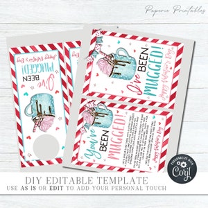 EDITABLE Office Valentine Game, You've Been Mugged Valentine Printable ...