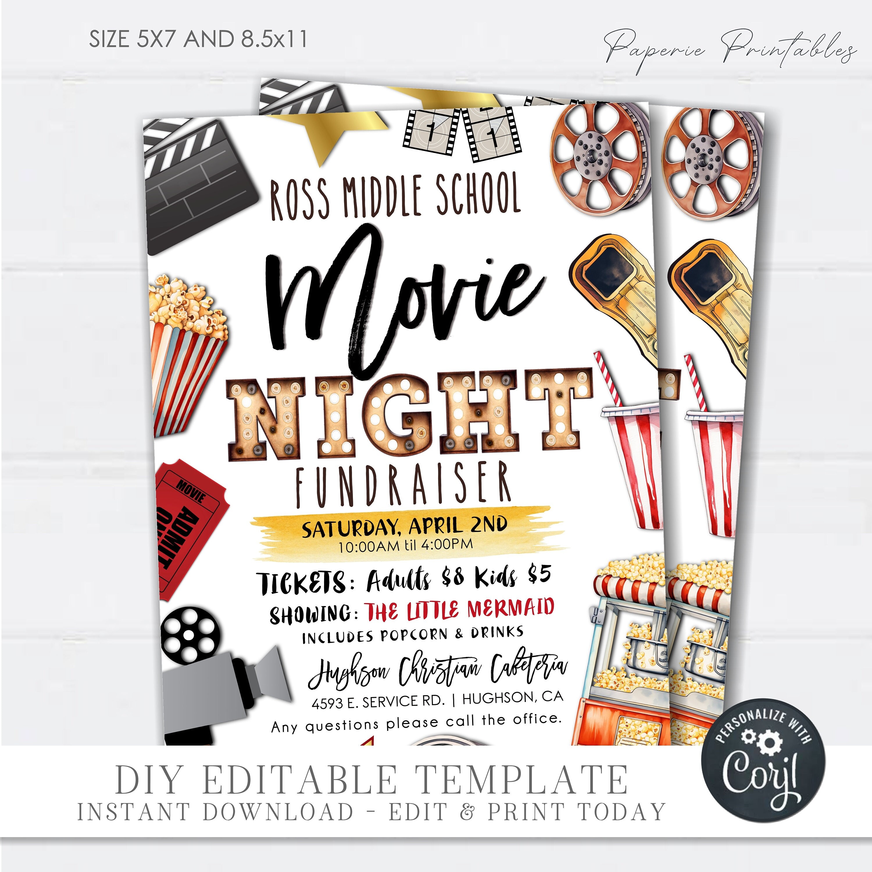Movie Night Poster Template