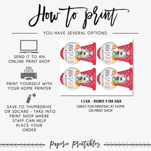 EDITABLE Gumball Machine Valentine Cards, Kids Valentine Cards ...