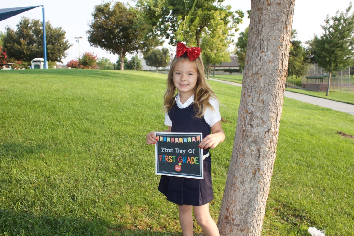 EDITABLE First Day of School Sign Quarantine First Day of - Etsy