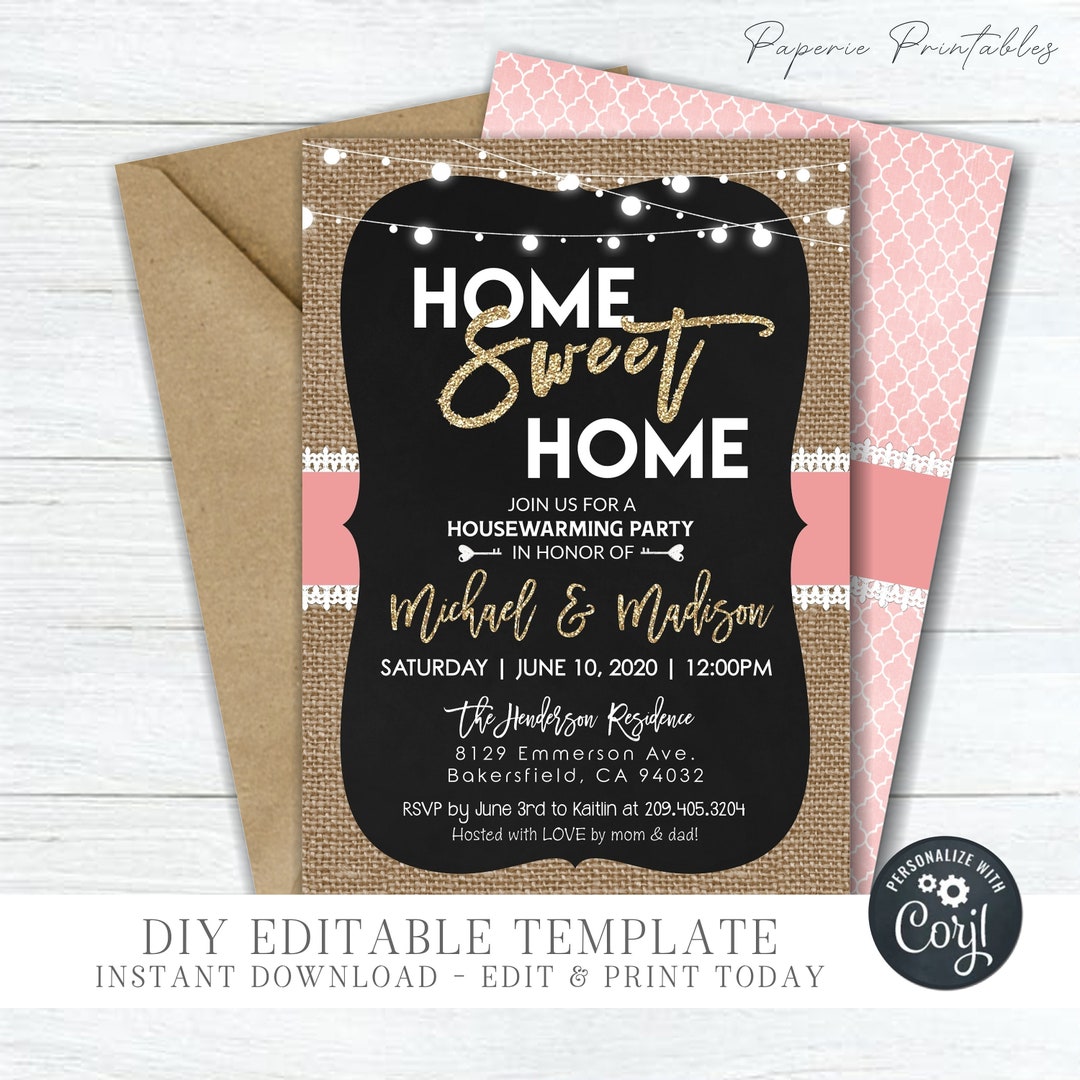 EDITABLE Housewarming Party Invitation Country Housewarming - Etsy