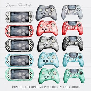 EDITABLE Gaming Party Decorations, Video Game Birthday Party ...