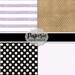 Light Purple, Gold Glitter & Black Pattern Digital Paper 12x12 Digital ...