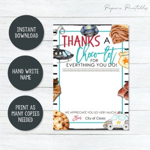 EDITABLE Police Appreciation Gift Card Holder, Police Appreciation Week ...