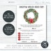 Editable Christmas Wreath Fundraising Order Form (DIY Corjl Template) # ...