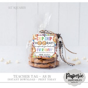 EDITABLE Teacher Appreciation Gift Tag, Thank You Teacher Appreciation ...