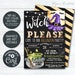 EDITABLE Halloween Party Invitation, Halloween Party Template ...