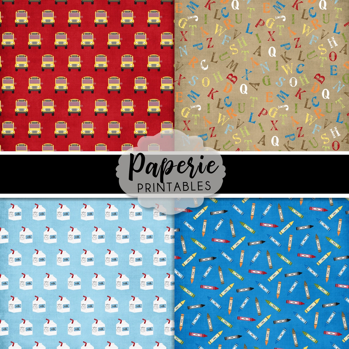 Teacher Digital Paper 12x12 Digital Scrapbooking Paper 50 | Etsy