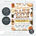 EDITABLE Thanksgiving Bake Sale Flyer Fall School Bake Sale - Etsy