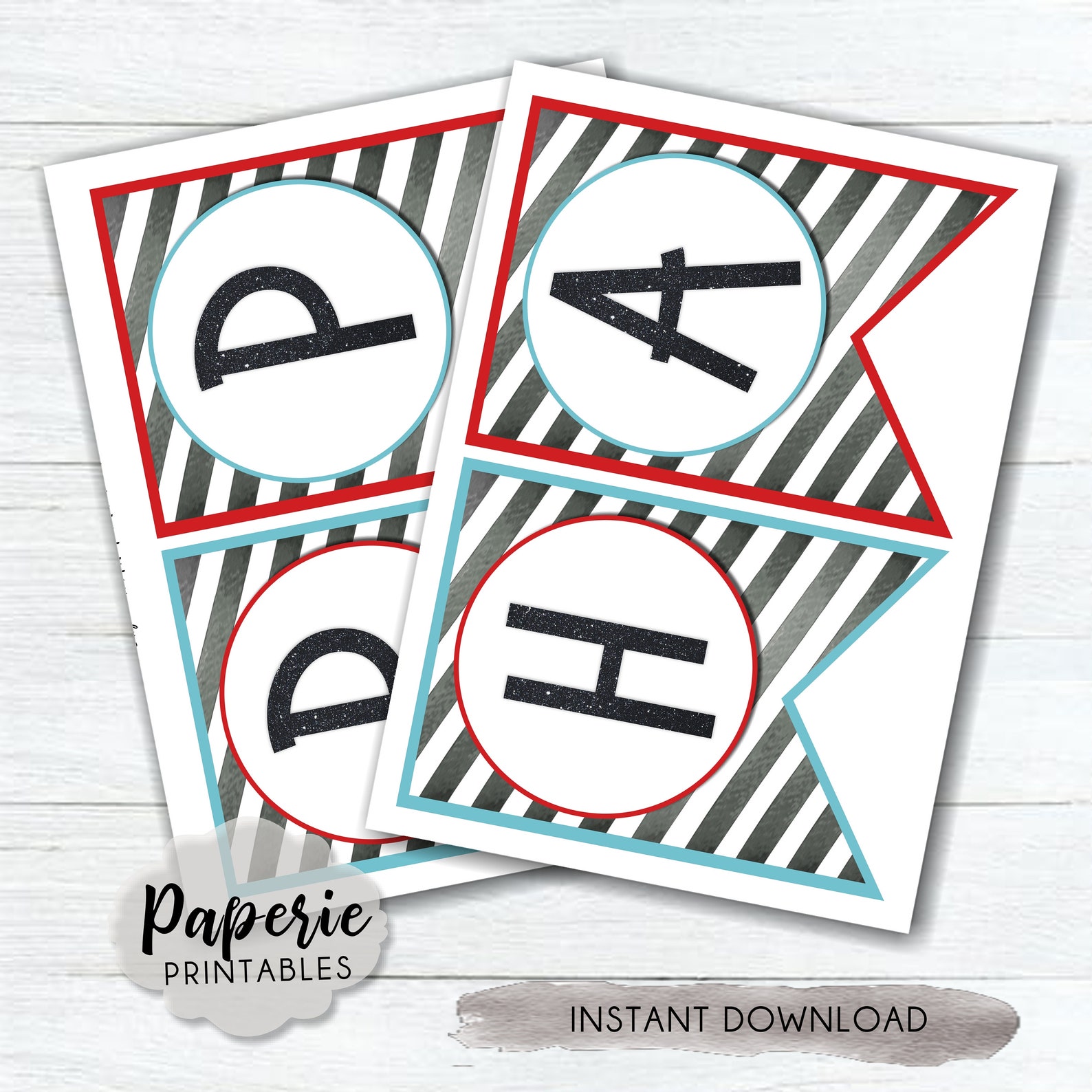 EDITABLE Happy Birthday Pennant Banner Video Game Pennant - Etsy