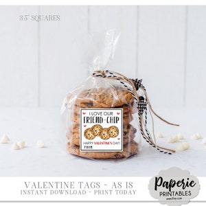 Cookie Valentine Cards for Kids, Kids Valentine Cards, Cookie Valentine ...