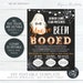 EDITABLE You've Been Booed Halloween Advertising Flyer - Etsy