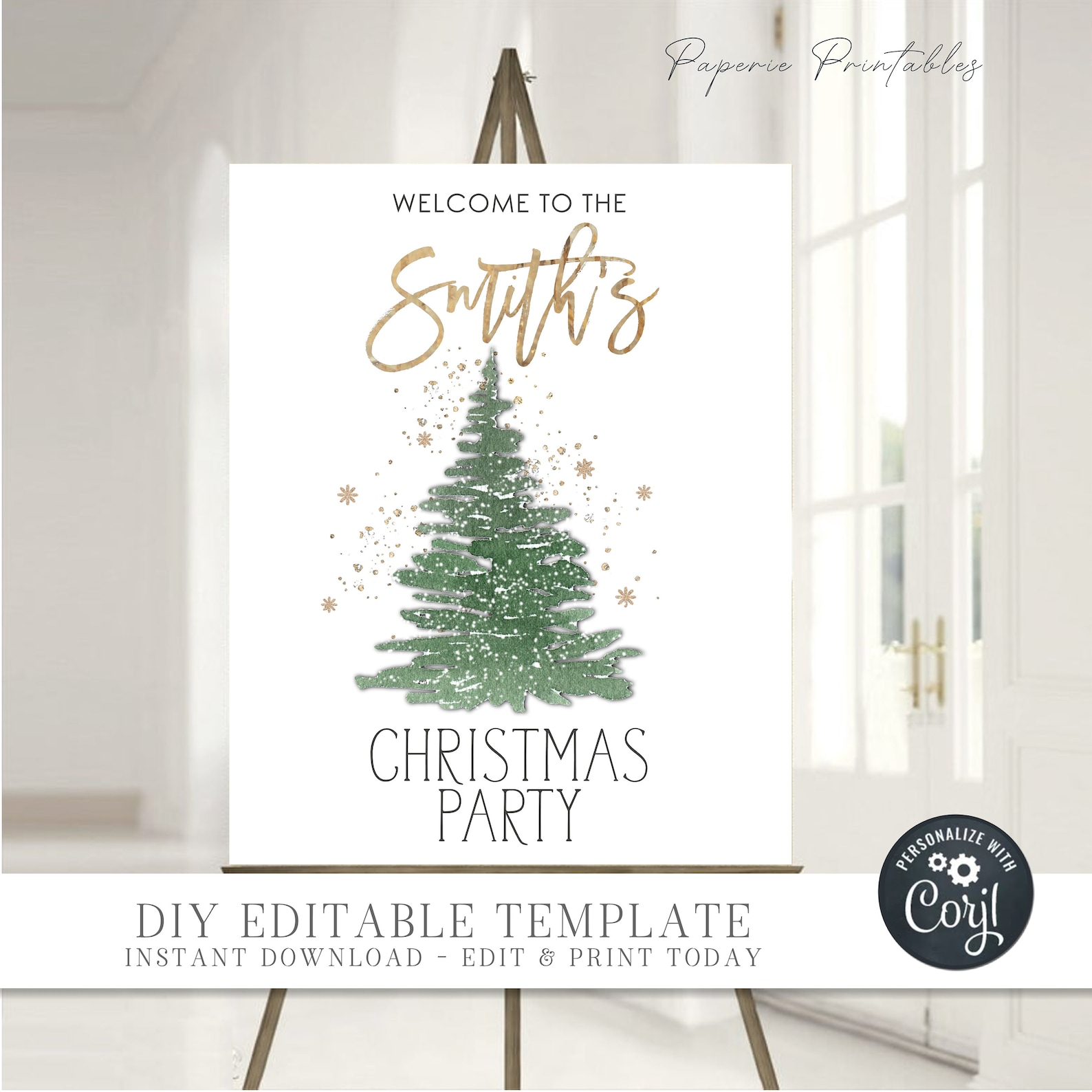 Editable Christmas Party Signs Holiday Party Signs Christmas - Etsy