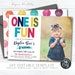 EDITABLE Girl One is Fun Birthday Invitation Girl First Birthday ...