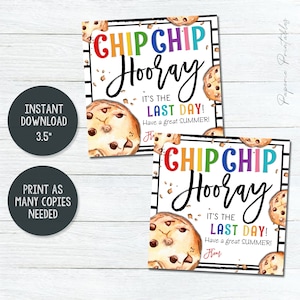 Editable End of School Cookie Tag: Teacher Appreciation Gift (digital ...