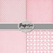 Pink & White Pattern Digital Paper - 12x12 Digital Scrapbooking Paper ...
