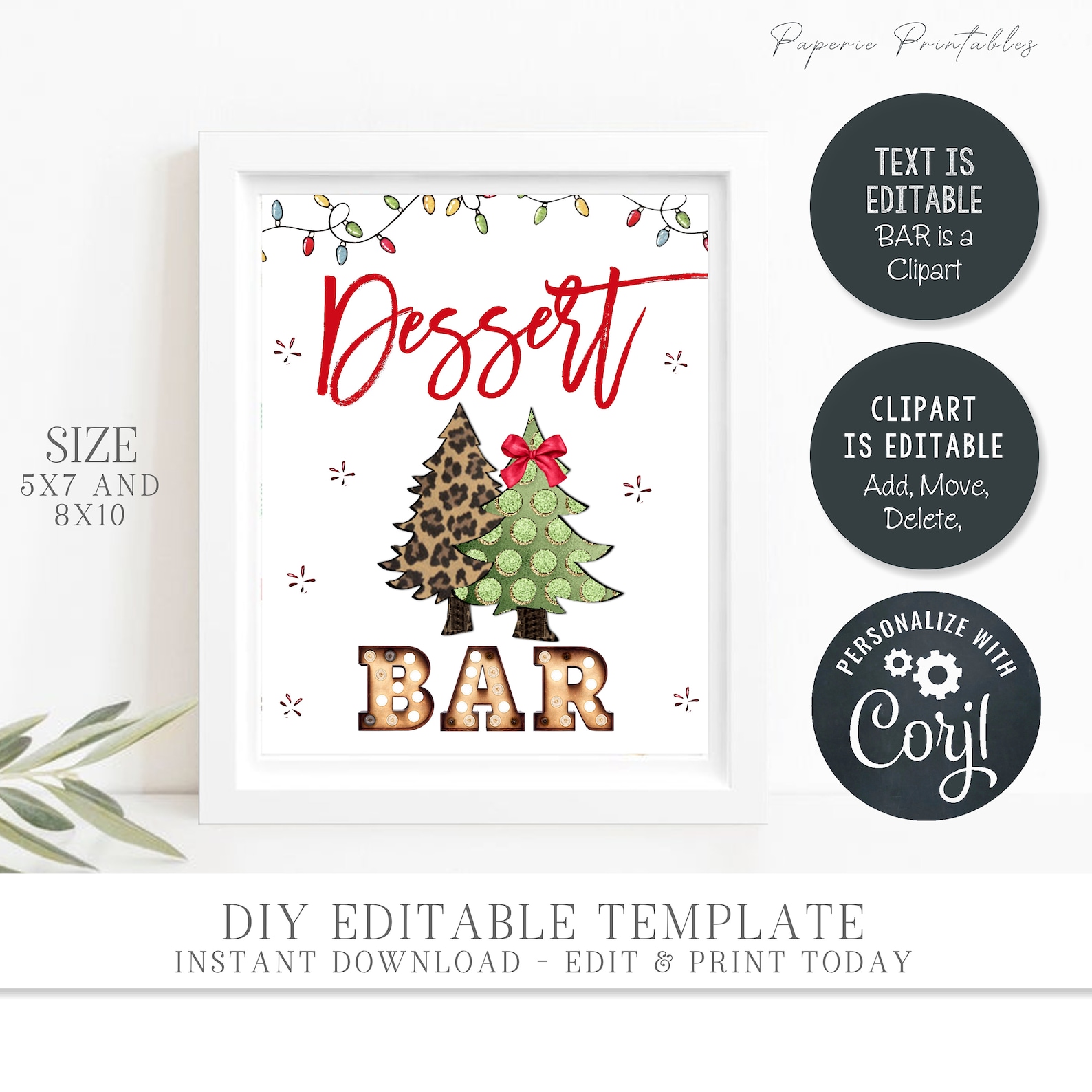 Editable Christmas Party Signs Holiday Party Signs Christmas - Etsy