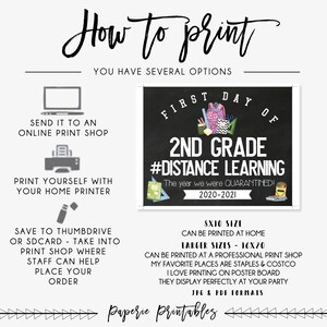 EDITABLE First Day of School Sign - Quarantine - First Day of - Last ...