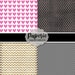 Pink & Gold Glitter Digital Paper: Scrapbook Patterns (12x12, Digital ...