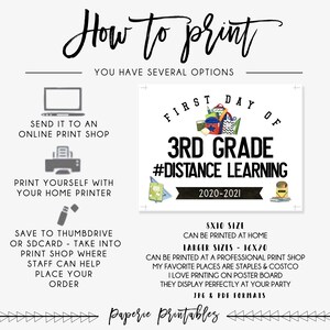 EDITABLE First Day of School Sign, First Day of Distance Learning First ...