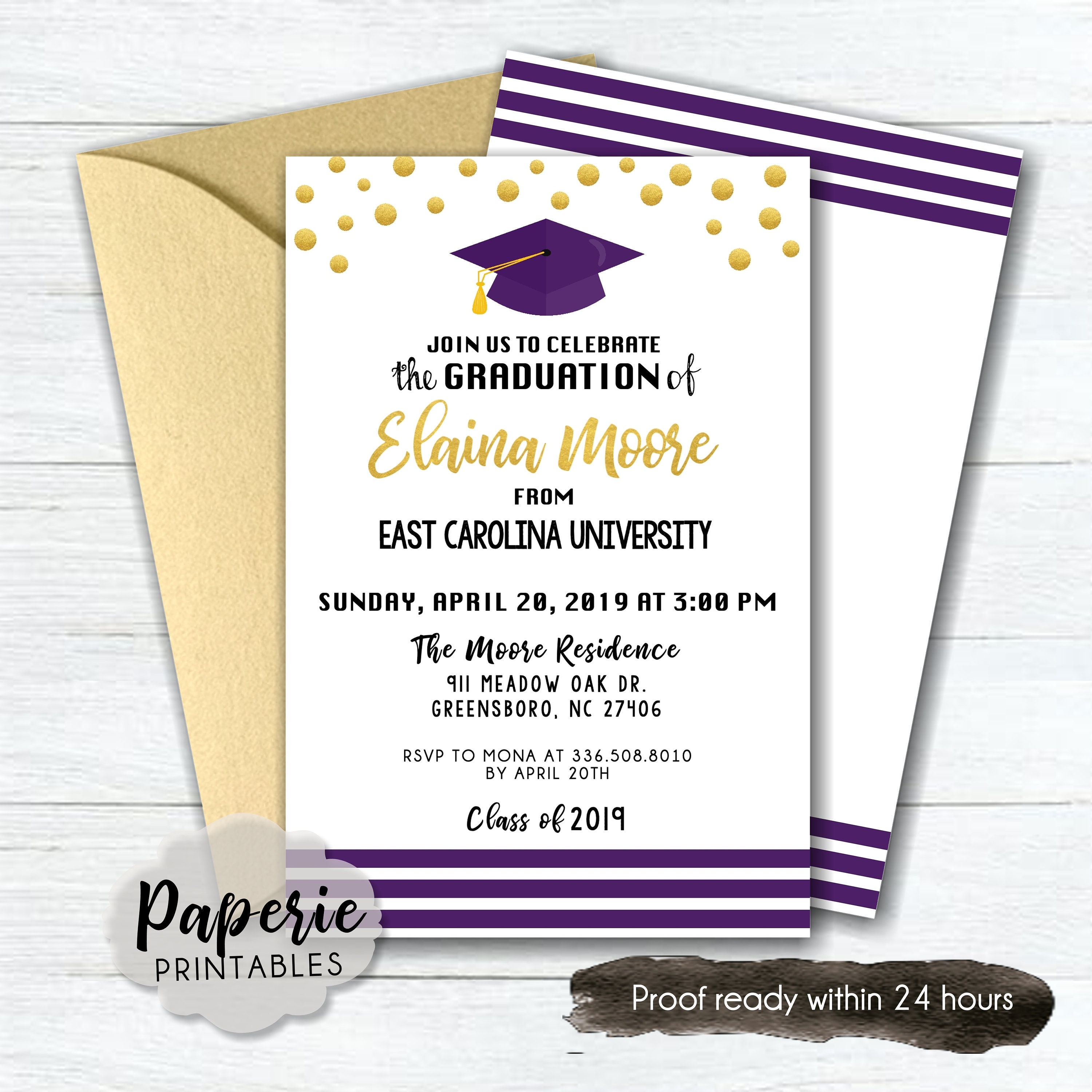 Graduation Party Invitation Graduation Ceremony Invitation | Etsy