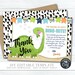 EDITABLE Dinosaur Birthday Thank You Card, Dinosaur Thank You Card ...