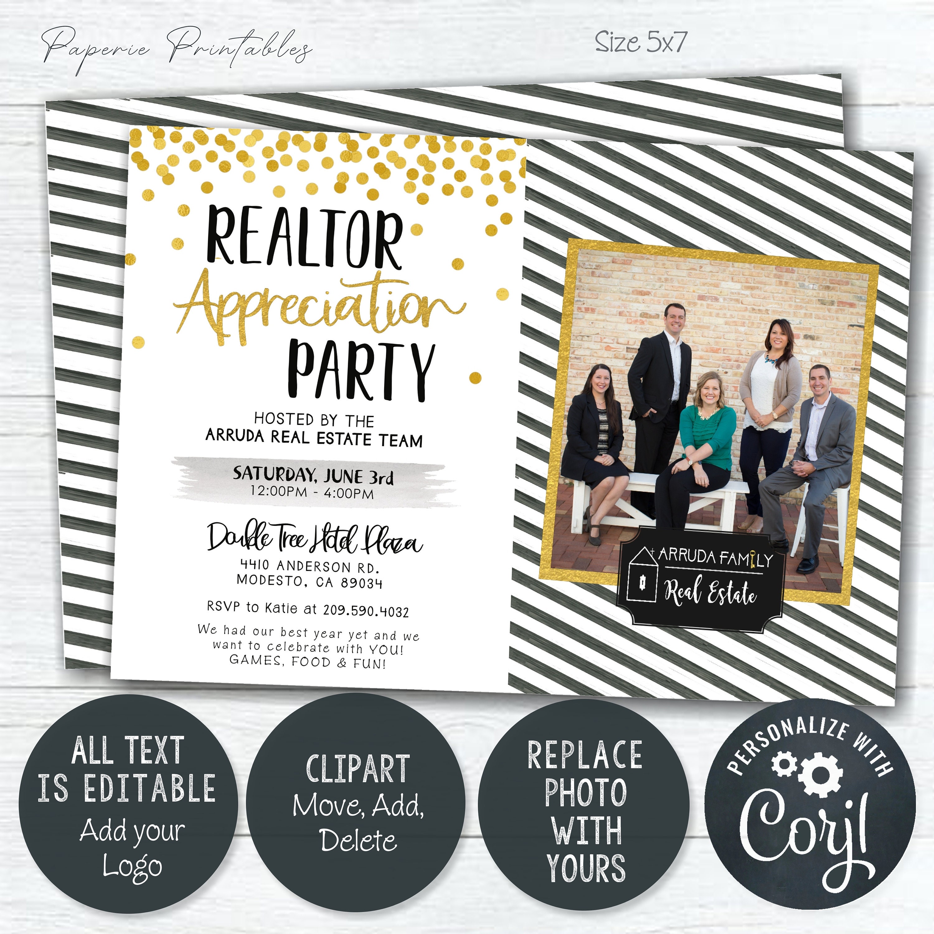 EDITABLE Realtor Appreciation Party Invitation Client - Etsy