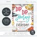 Police Appreciation Sign: Dip Dip Hooray, Editable Table Decor (digital ...