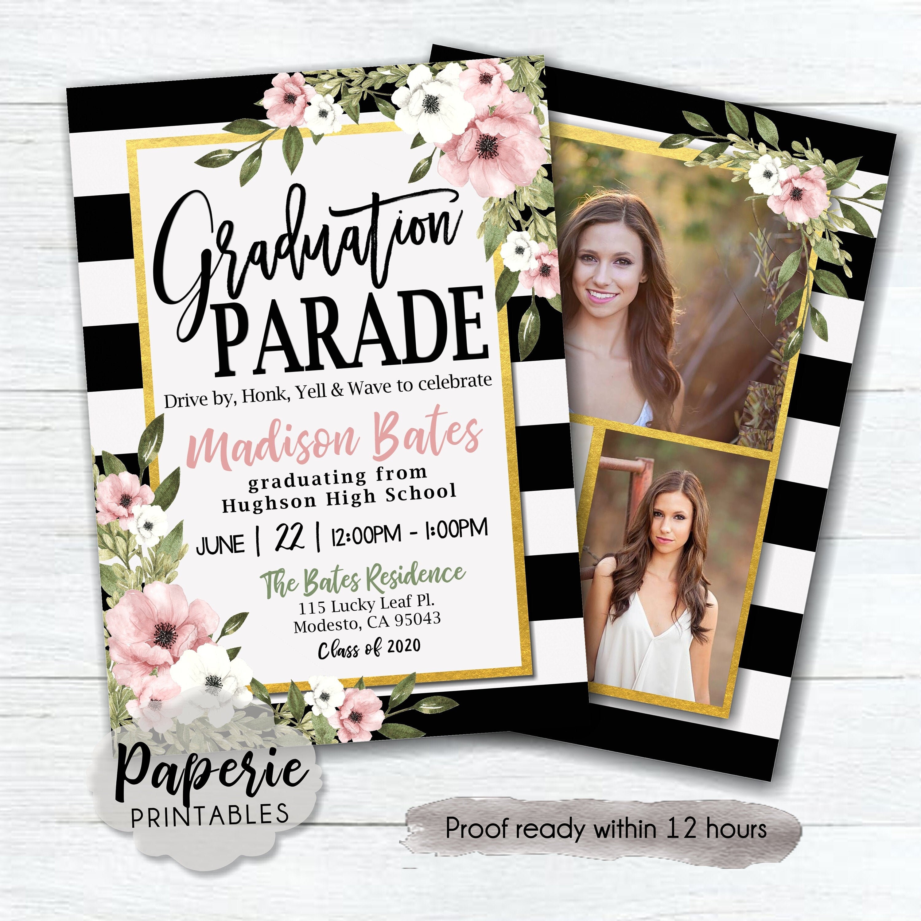 Graduation Parade Drive by Graduation Parade Invitation | Etsy