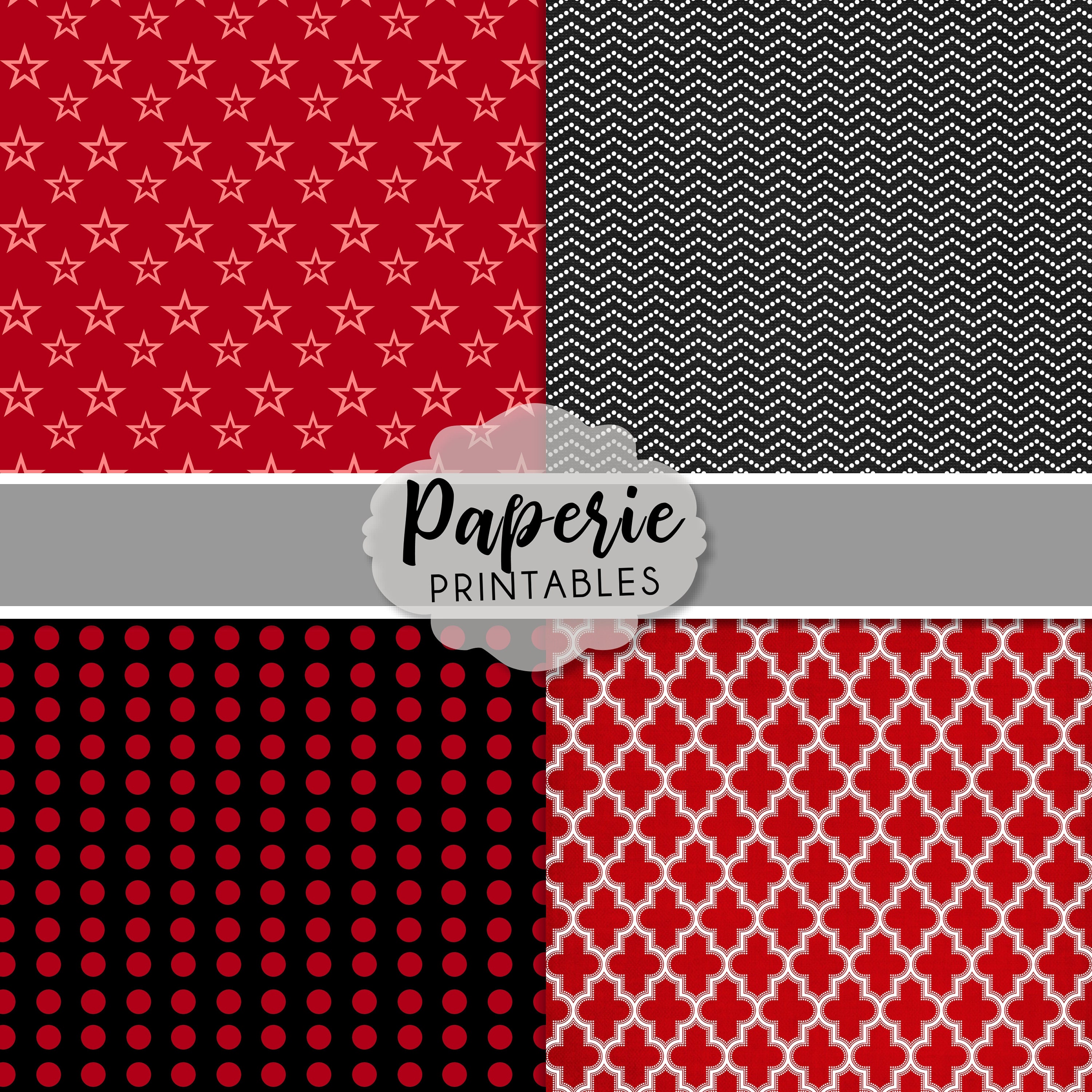 Love Pattern Digital Paper 12x12 Digital Scrapbooking Paper - Etsy