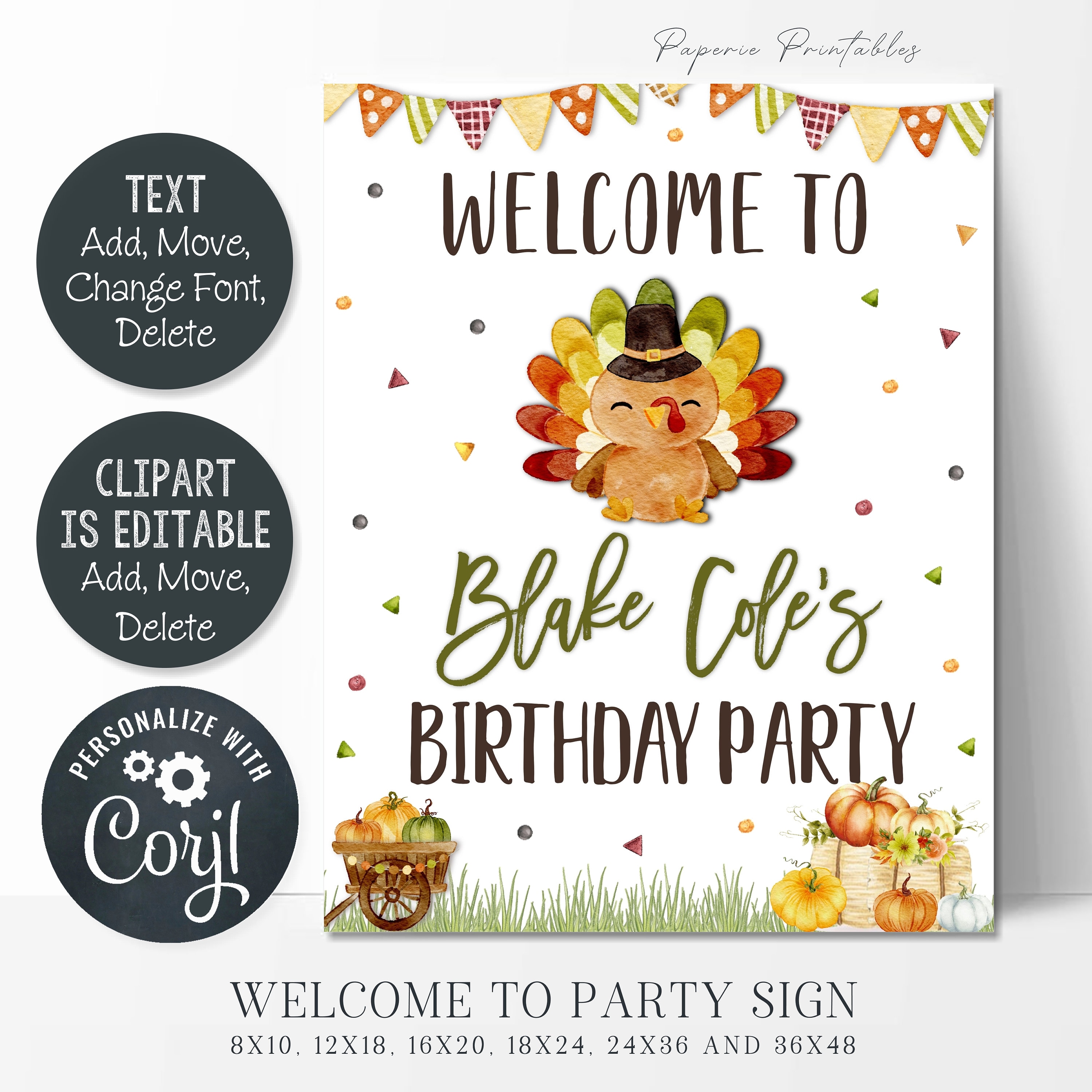 Turkey Birthday Clipart