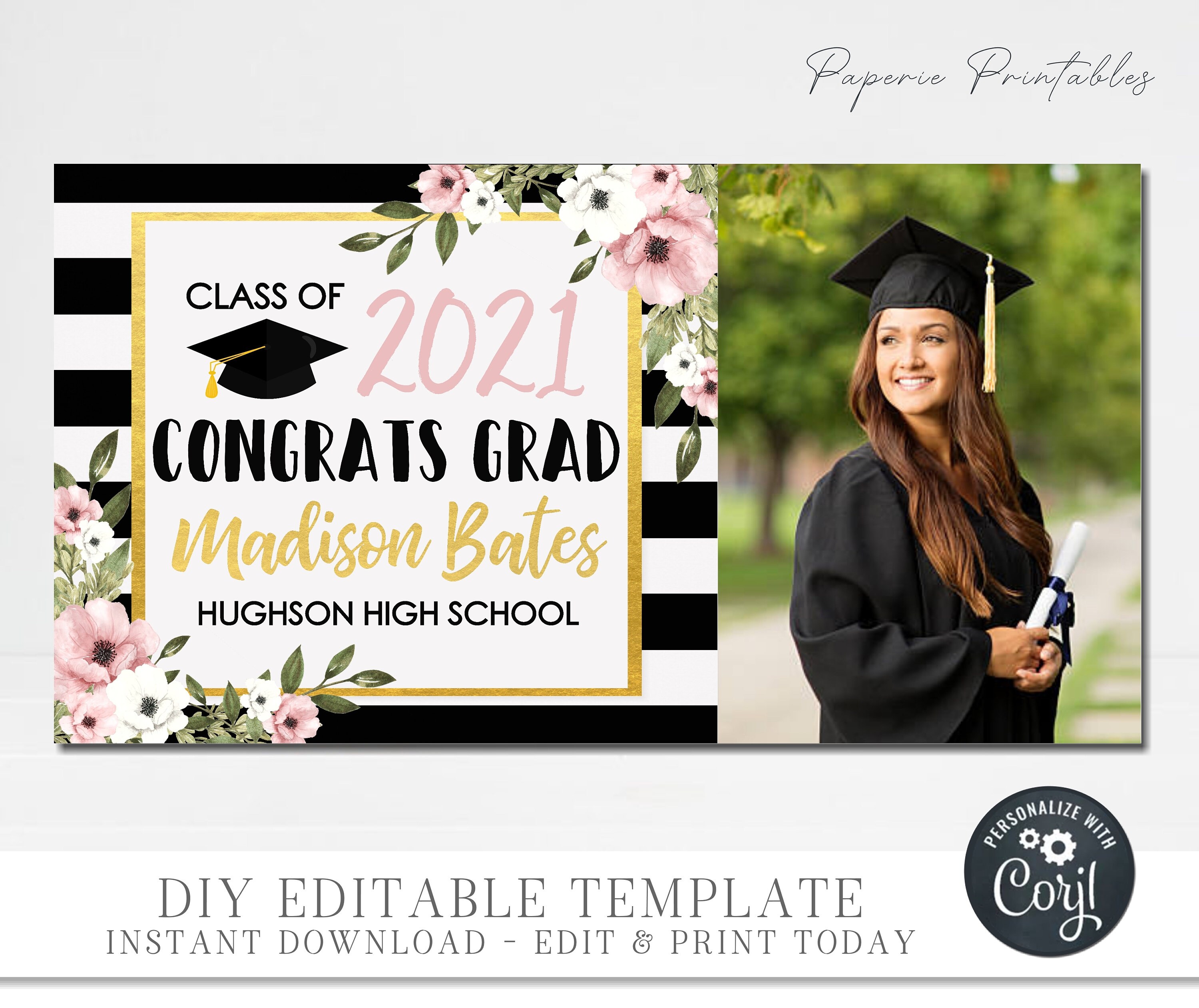 High School Graduation Program Cover Design