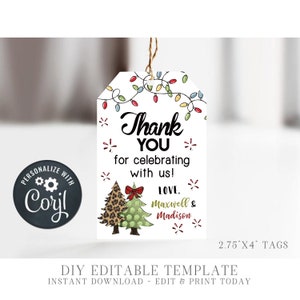 EDITABLE Christmas Birthday Bundle Boy or Girl Christmas Birthday ...