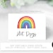 EDITABLE Rainbow Party Food Labels, Rainbow Food Table Sign, Rainbow ...
