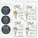 EDITABLE Ice Cream Party Favor Tags Boy Ice Cream Party Tags - Etsy Canada