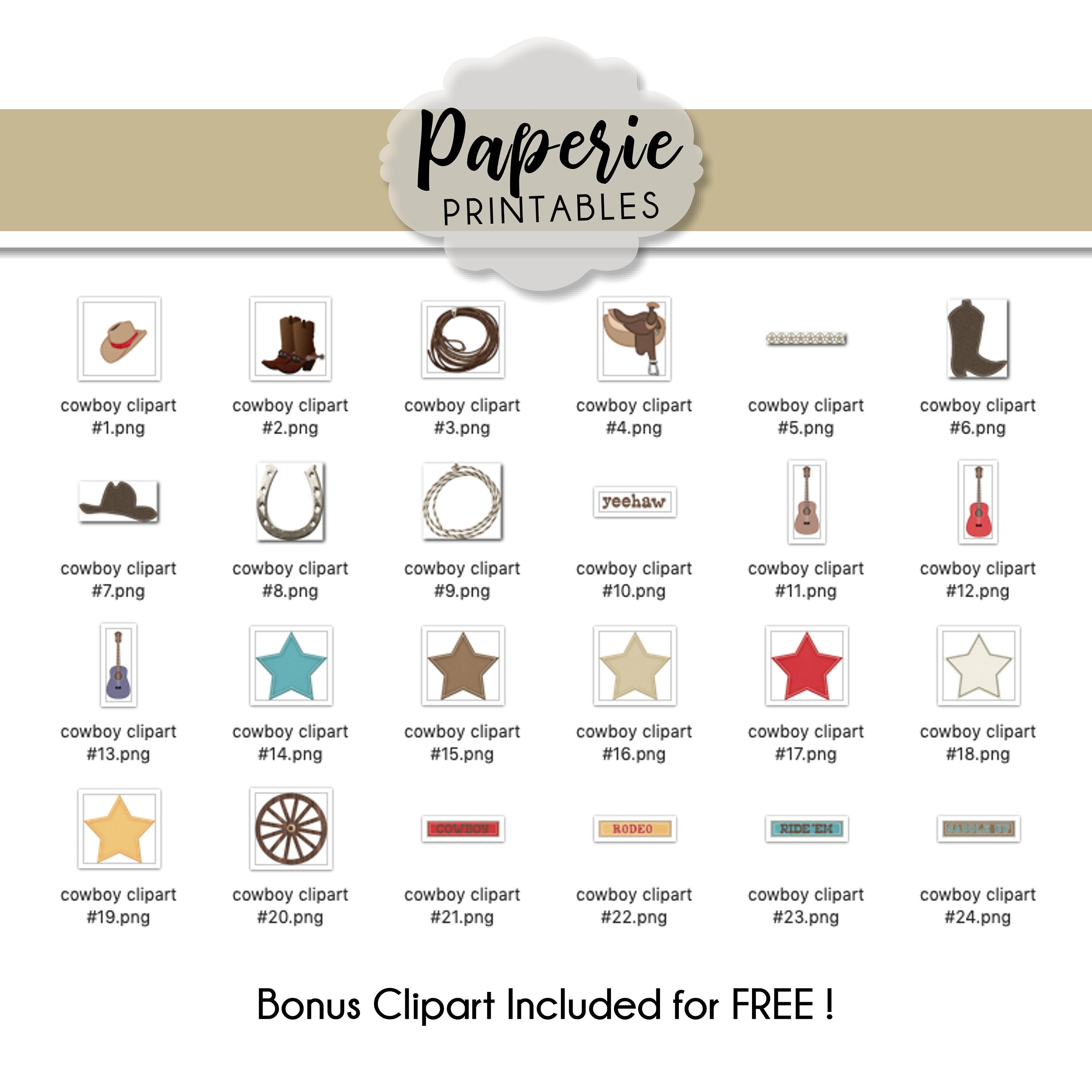 Cowboy Digital Paper 12x12 Digital Scrapbooking Paper 50 - Etsy