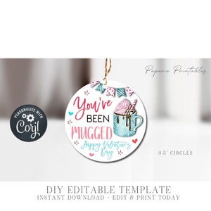 EDITABLE Office Valentine Game, You've Been Mugged Valentine Printable ...
