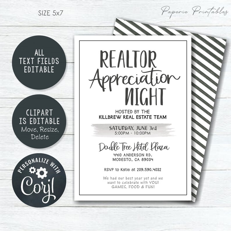 EDITABLE Client Appreciation Party Invitation Company Party - Etsy