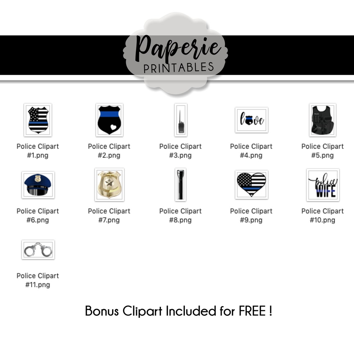 Police Digital Paper 12x12 Digital Scrapbooking Paper 40 - Etsy