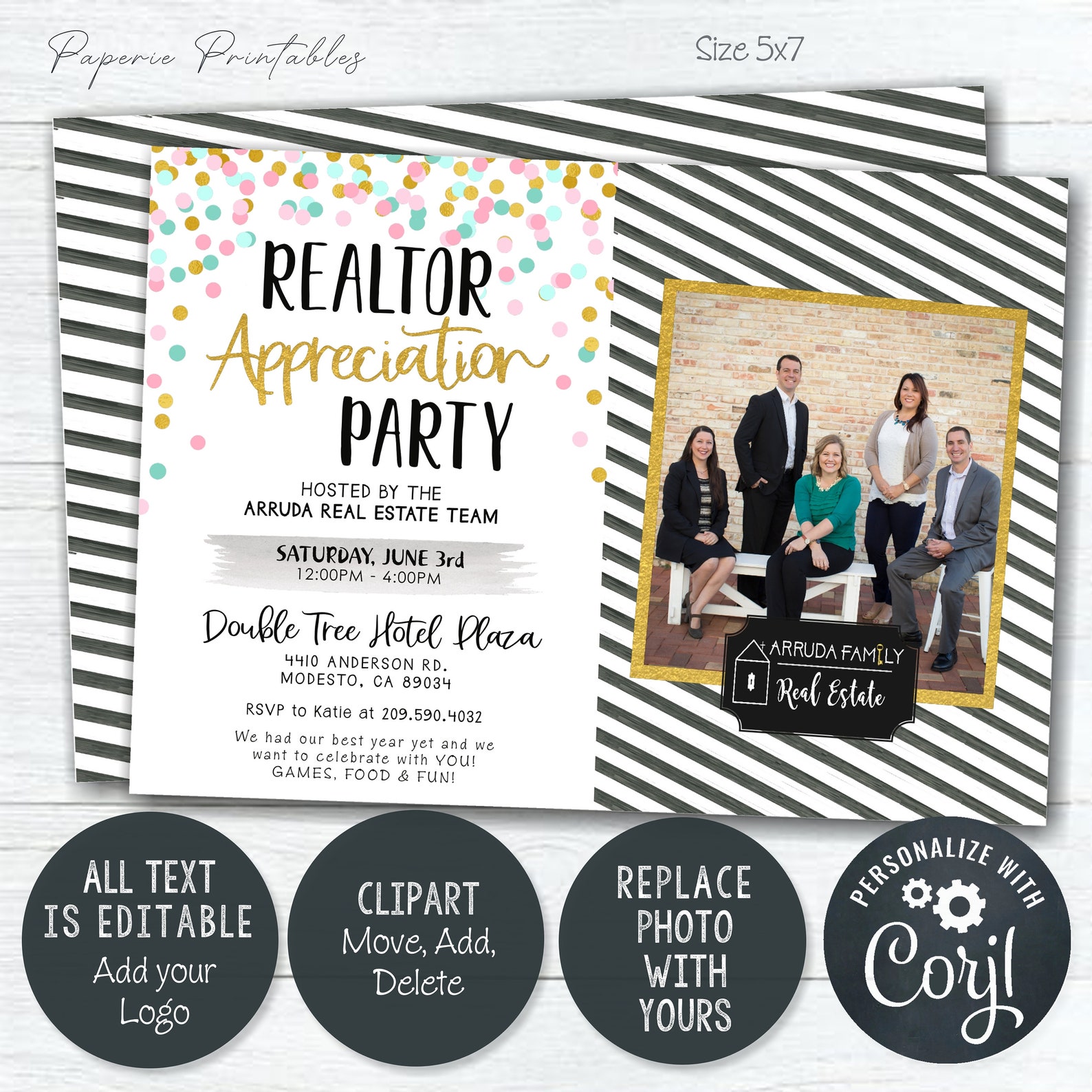EDITABLE Client Appreciation Party Invitation Company Party - Etsy