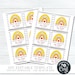 EDITABLE Teacher Birthday Tag Teacher Rainbow Gift Tag Happy - Etsy