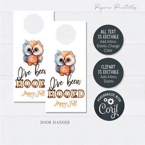 EDITABLE School Fall Game Printables, You've Been Hoo'ed Happy Fall ...