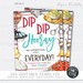 Police Appreciation Sign: Dip Dip Hooray, Editable Table Decor (digital ...
