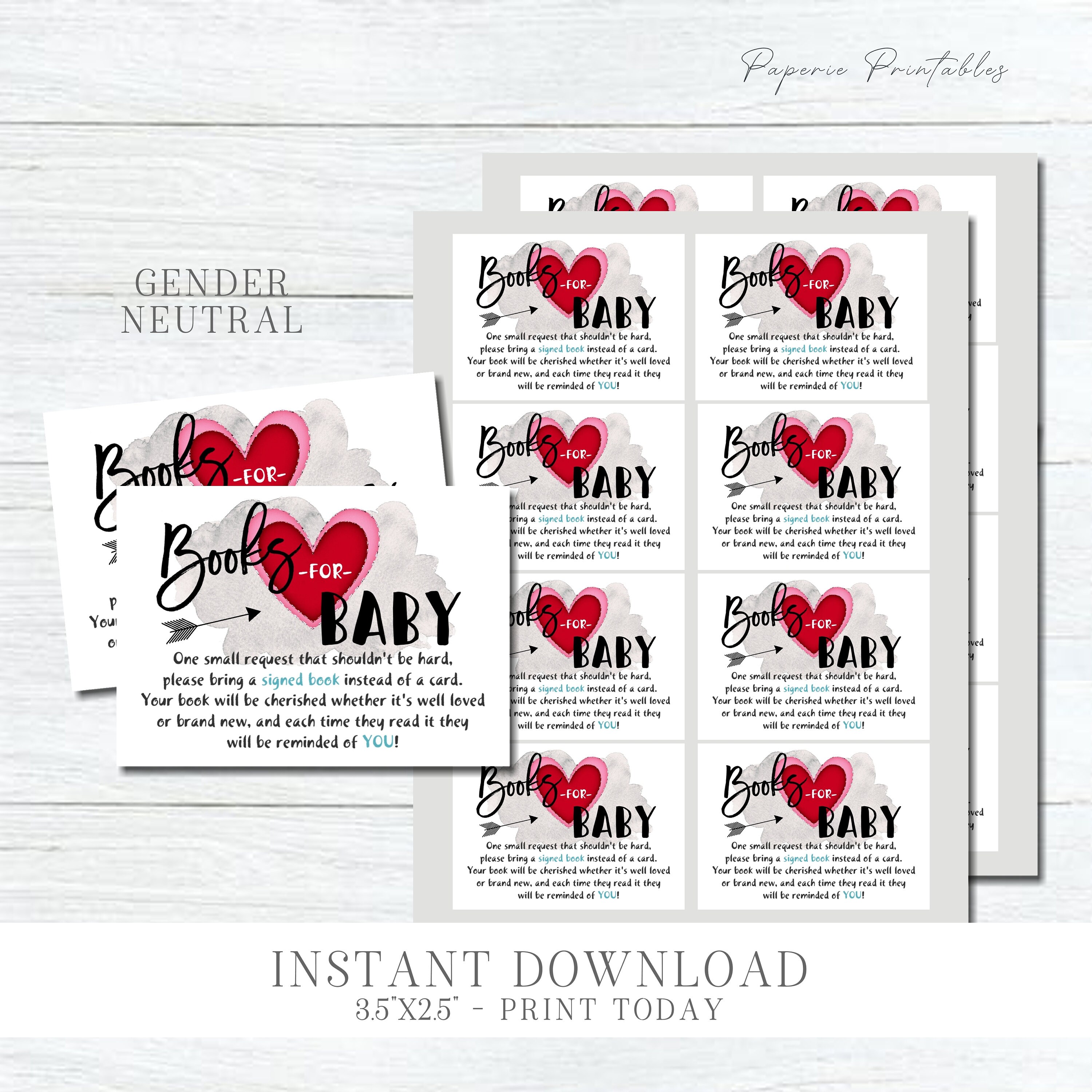 Valentine's Baby Shower Bundle: Heartbreaker Invitation Set (DIY ...
