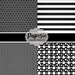 Black & White Pattern Digital Paper - 12x12 Digital Scrapbooking Paper ...